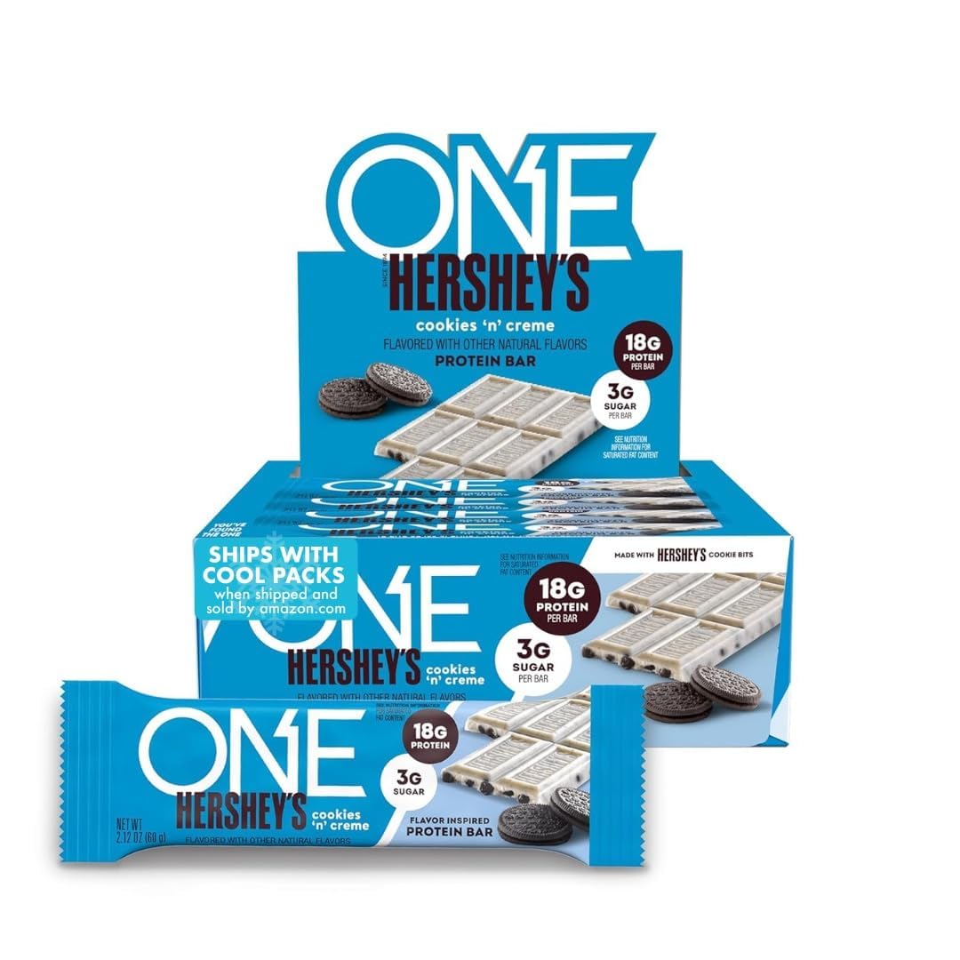 ONE Protein Bars Hershey’s Cookies ‘n’ Creme 12ct – Empire Snack ...