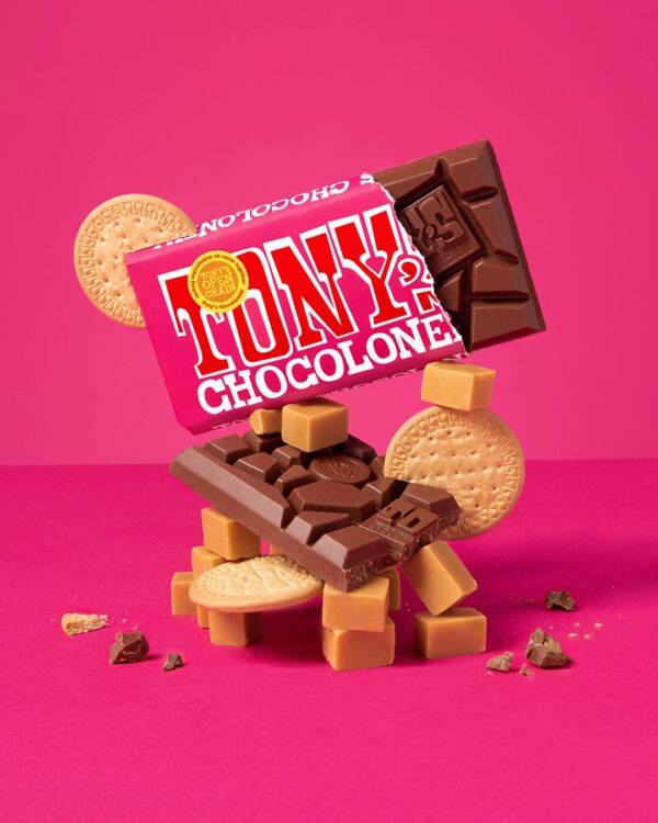 Tony’s Chocolonely Milk Caramel Cookie Bar 6.35oz 15ct – Empire Snack ...