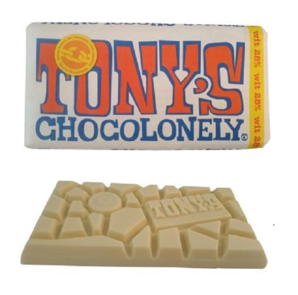 Tony’s Chocolonely White Chocolate Bar 6.35oz 15ct – Empire Snack ...