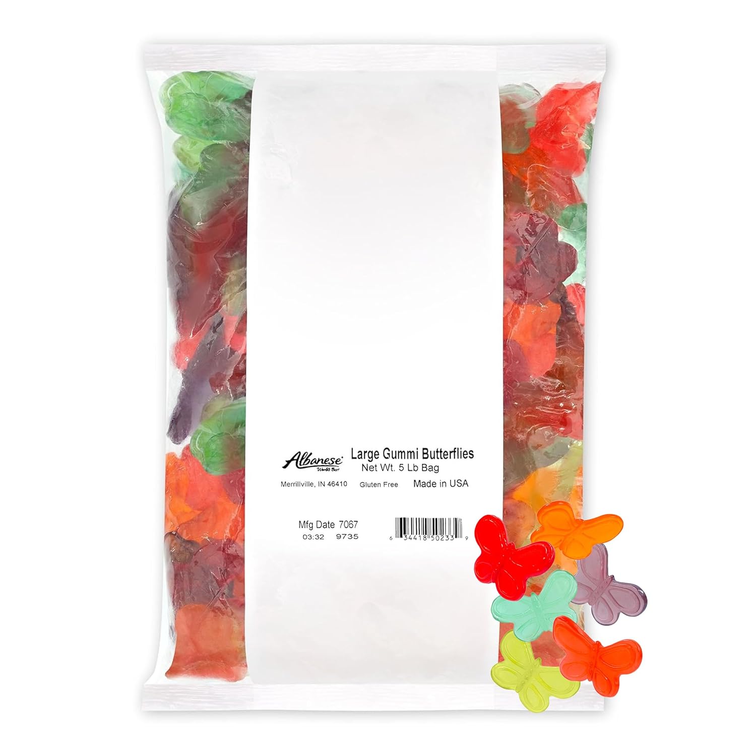 Albanese Large Gummy Butterflies 5lb Bag Bulk – Empire Snack Distributors