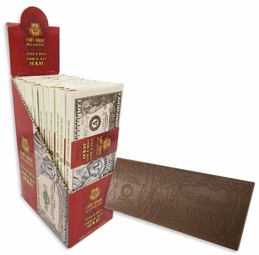 Fort Knox Million Dollar Chocolate Bar 2oz 12ct – Empire Snacks