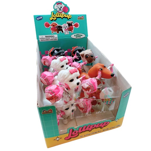 Kidsmania Lollipup Puppy Dog Lollipop Candy Toy 12ct – Empire Snacks