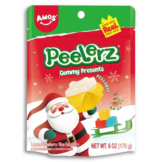 Peelerz Christmas Gummy Candy Presents 6oz Peg Bag 12ct – Empire Snack ...