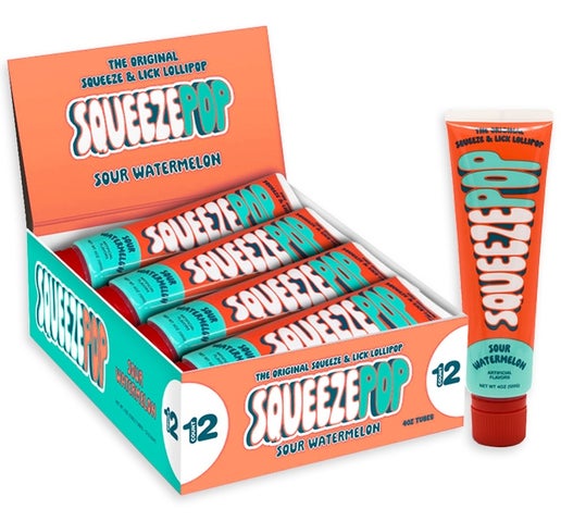 Iconic Candy Squeeze Pop Sour Watermelon Liquid Tube 4oz 12ct – Empire ...