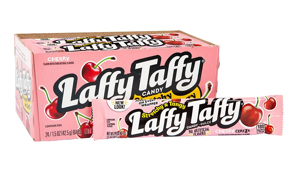 Laffy Taffy Stretchy & Tangy Cherry Candy 1.5oz 24ct – Empire Snacks