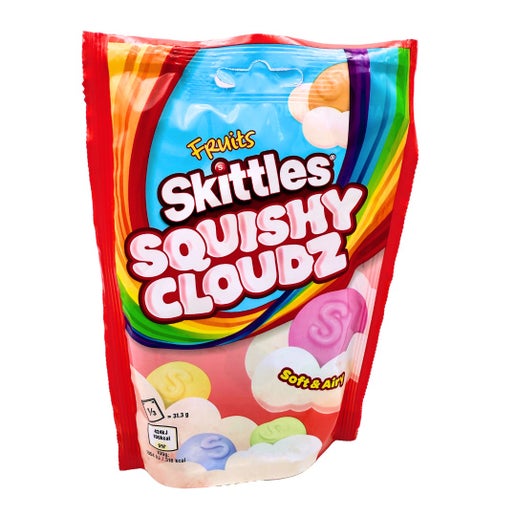 Skittles Squishy Cloudz Fruit Soft Airy Gummy Candy 3.5oz 6ct – Empire ...